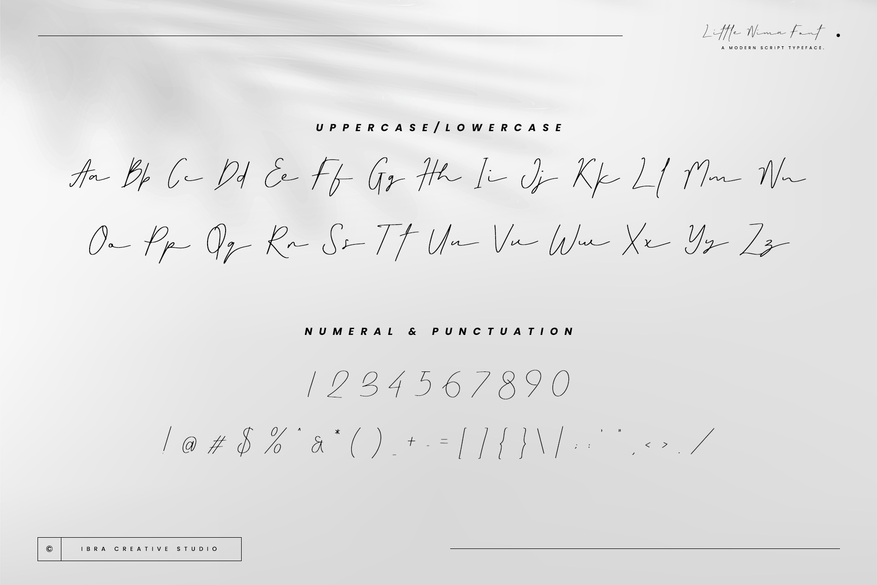 Little Nima - A Modern Script Typeface, Fonts | GraphicRiver